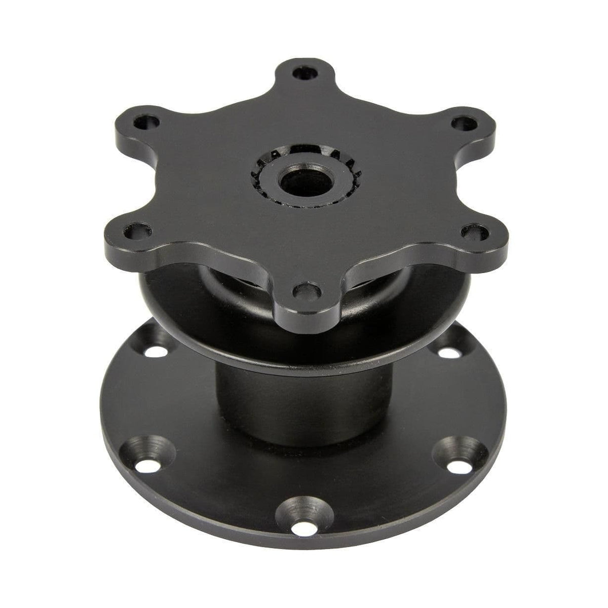 MOTAMEC QUICK RELEASE STEERING WHEEL BOSS 6 BOLT ON 70MM PCD - ALL BLA ...